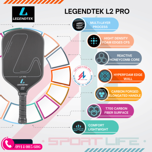 Vợt Pickleball LEGENDTEK L2 Pro